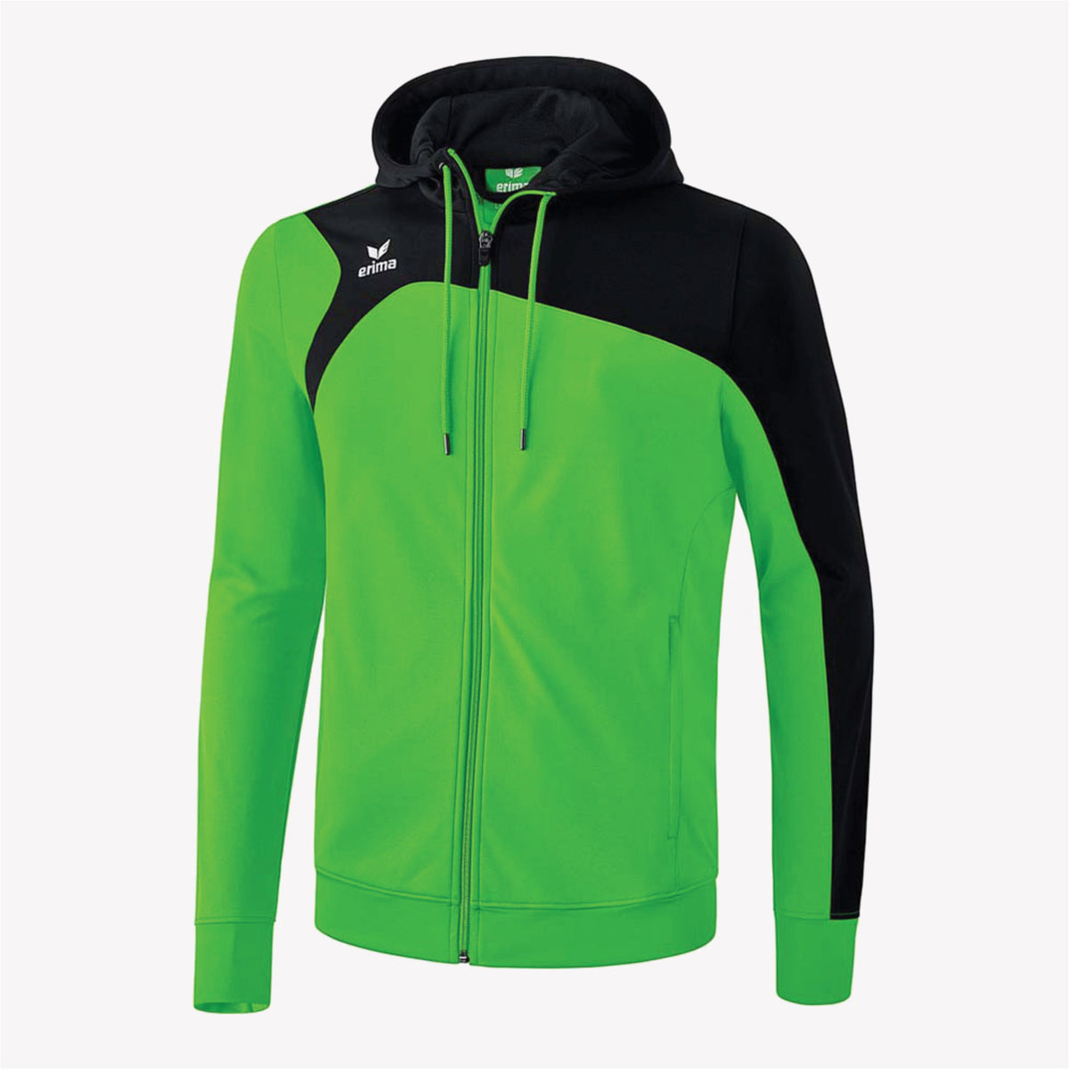 Erima Club Full Zip Top - Black & Lime Green – KCS