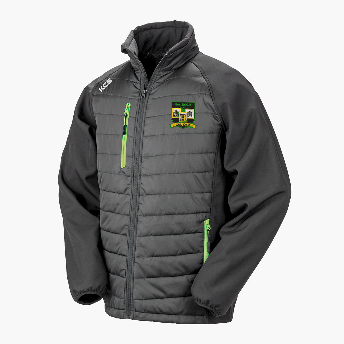 Cill Óige GAA KCS Compass Jacket - Black / Lime