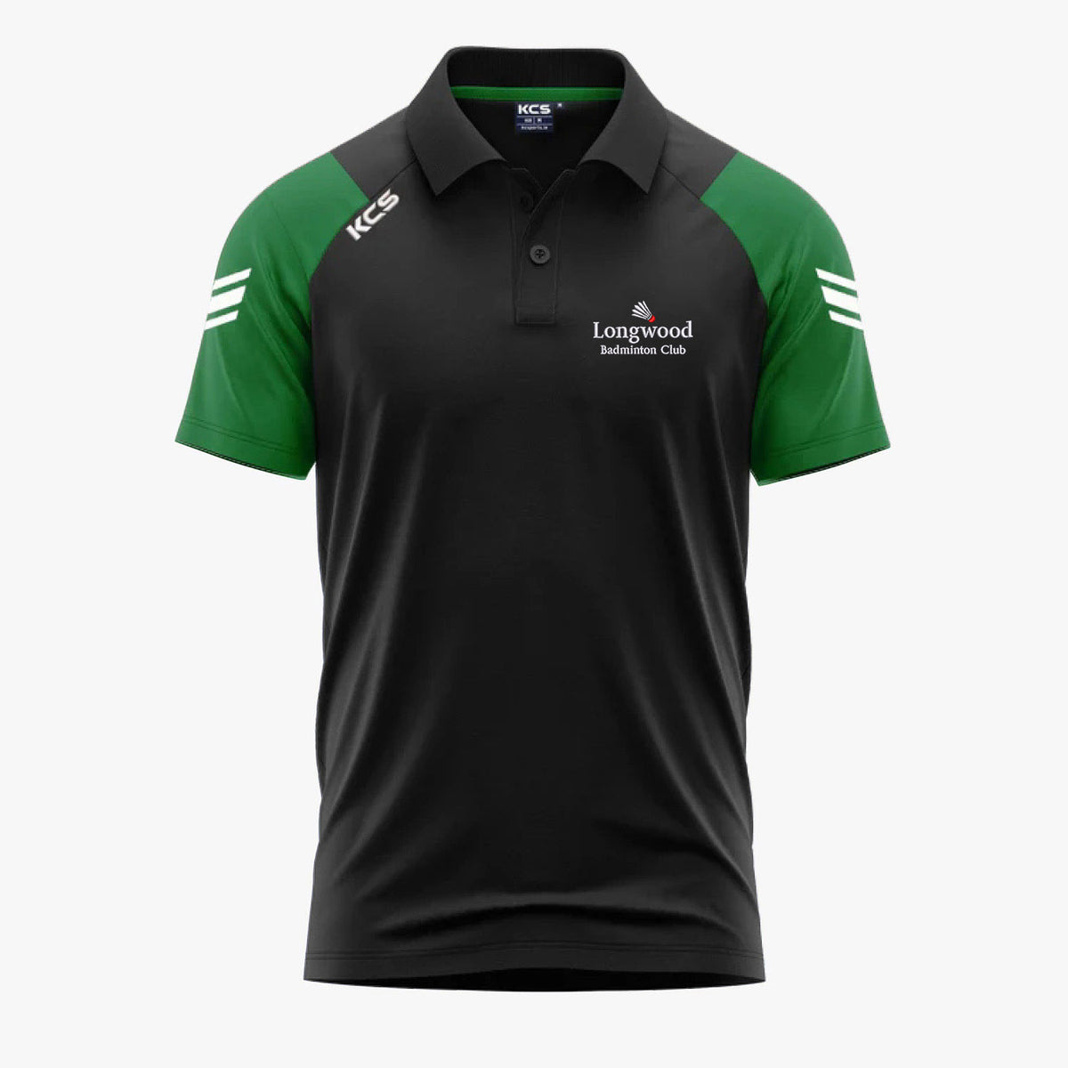 Longwood Badminton Club KCS Soul Polo Shirt - Black / Green