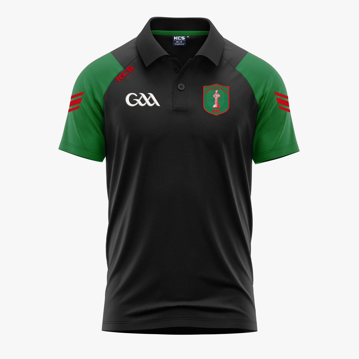 Durrow GAA KCS Soul Polo Shirt - Black / Green
