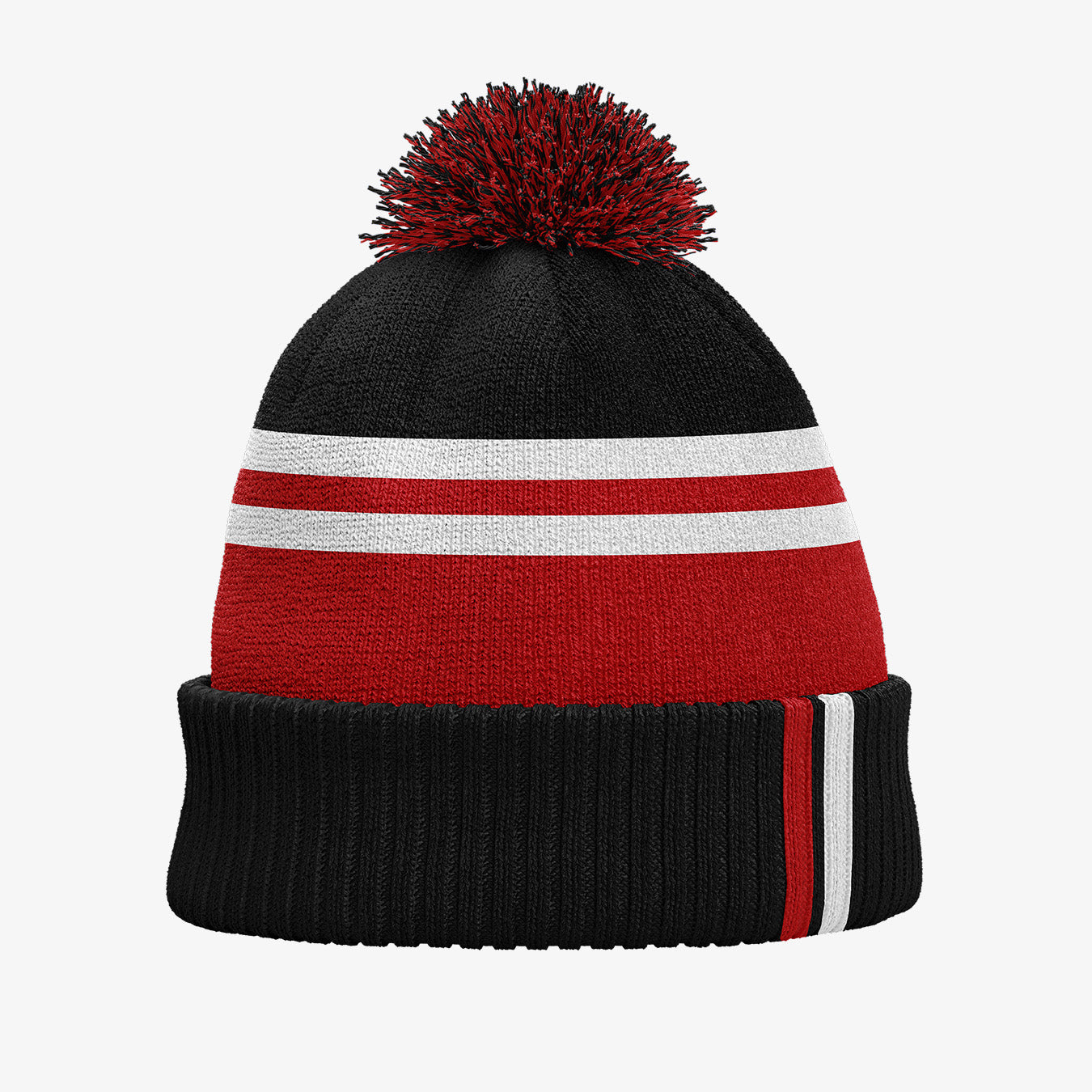 KCS Champion Beanie - Black / Red / White