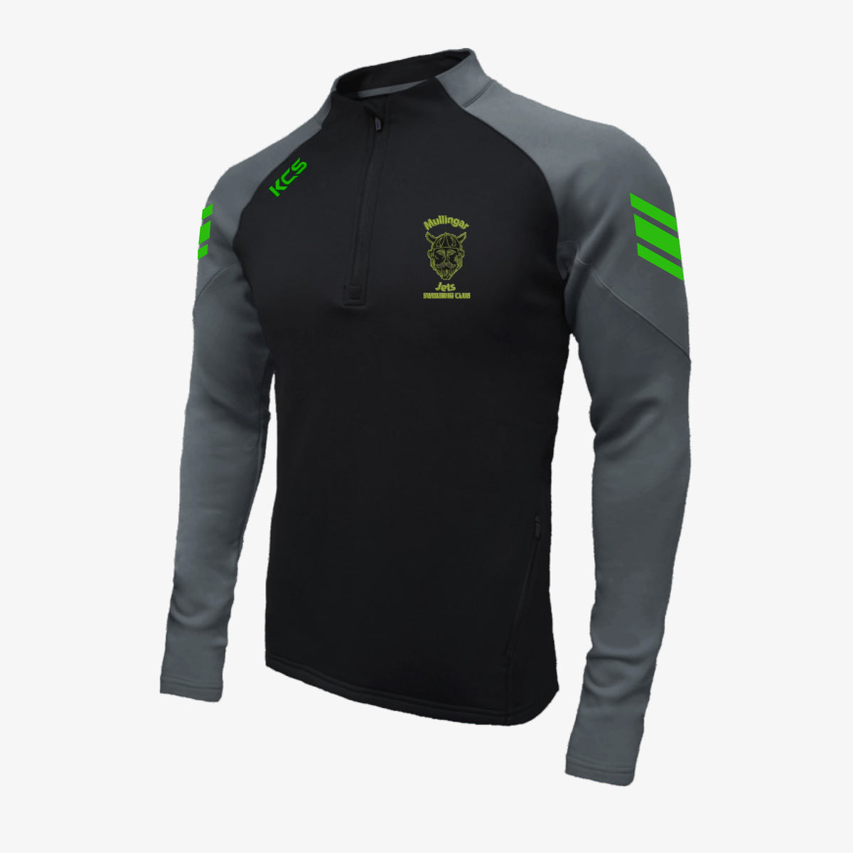 Mullingar Jets Swimming Club KCS Soul Quarter Zip Top Black/Graphite