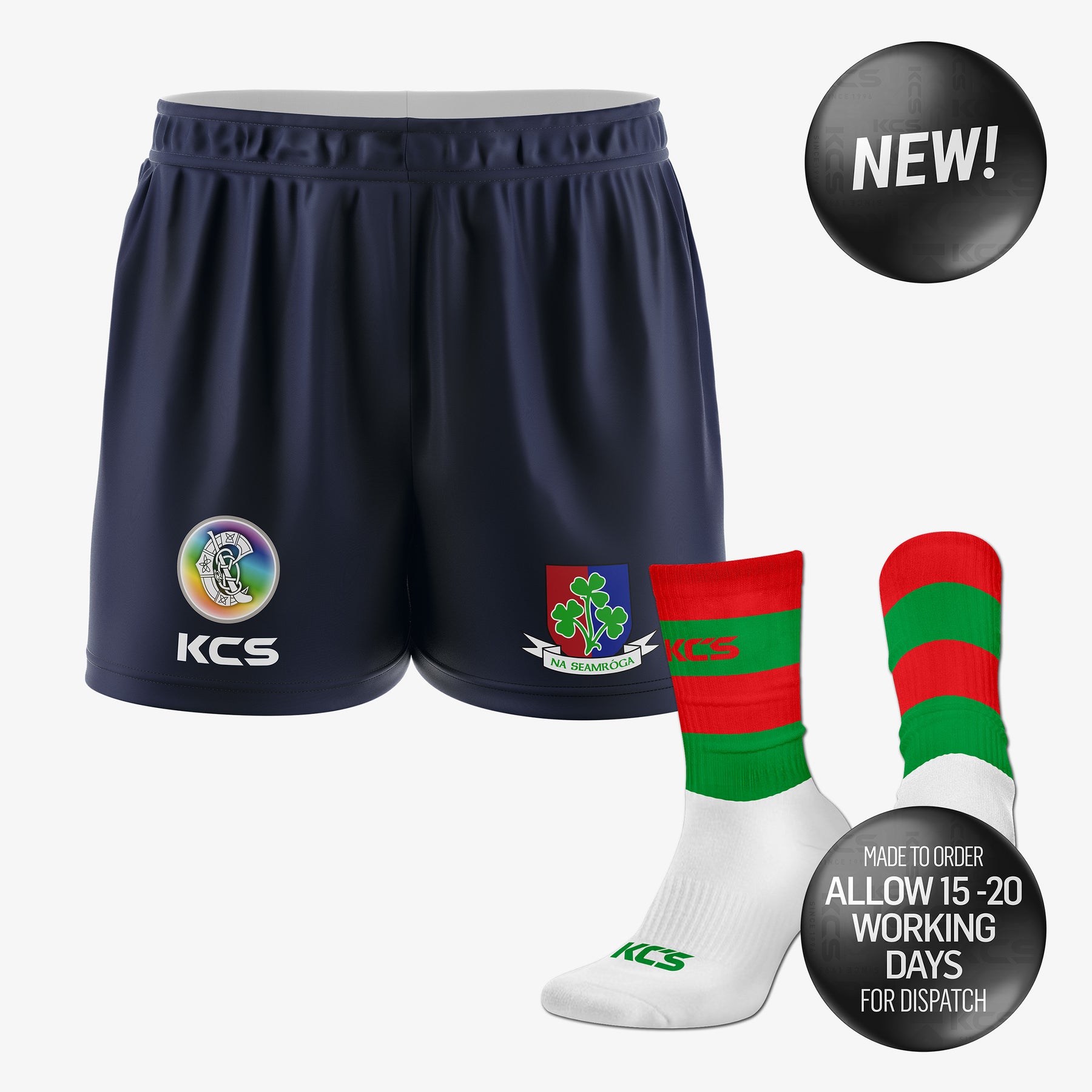 Shamrocks GAA Camogie Match Shorts & Socks – KCS