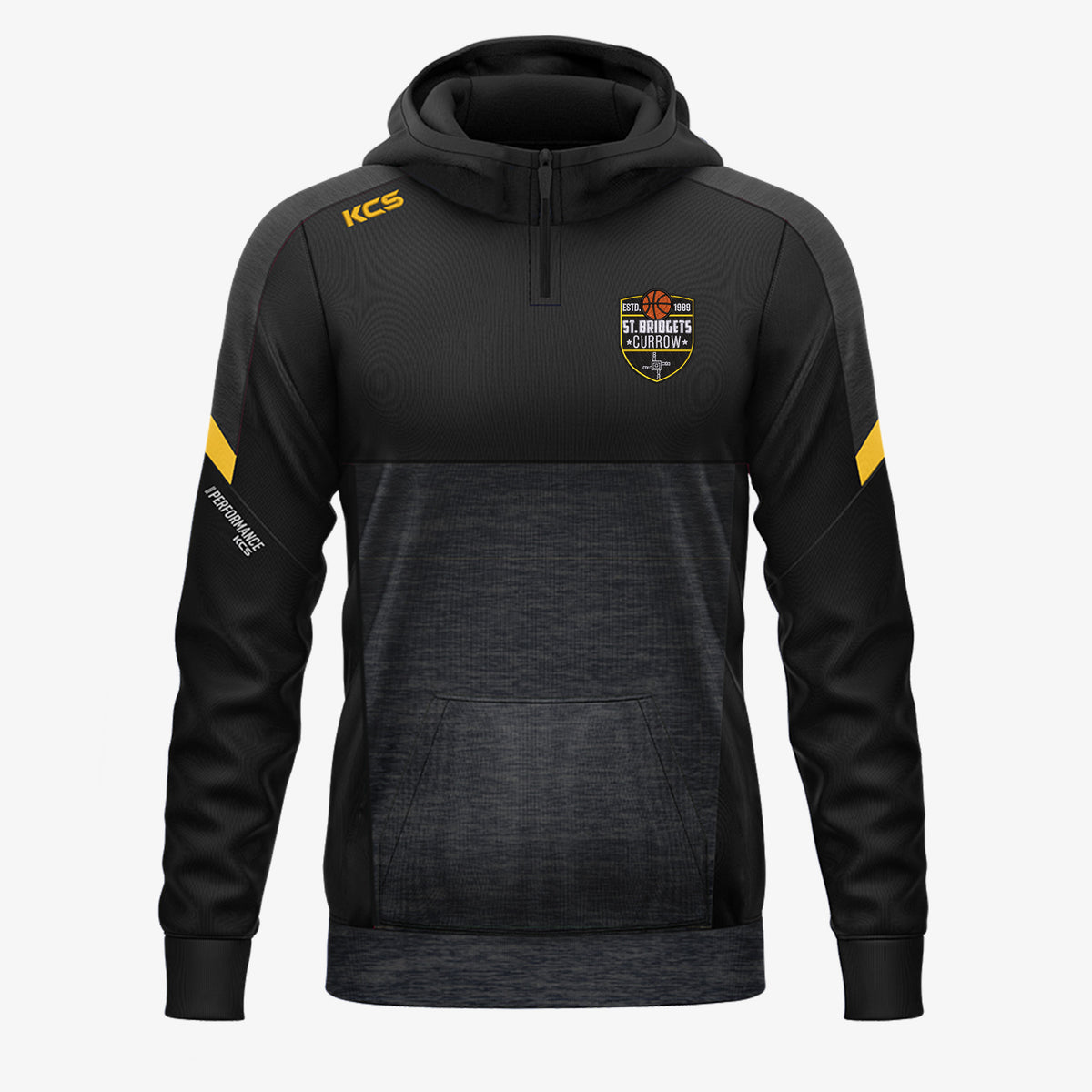 St. Bridget's Currow Basketball Club KCS Helios Half Zip Hoodie - Blac