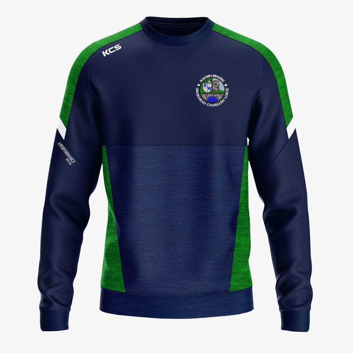 St Mary's Rochfortbridge GAA & LGFA KCS Helios Crew Neck Top Navy/Gree