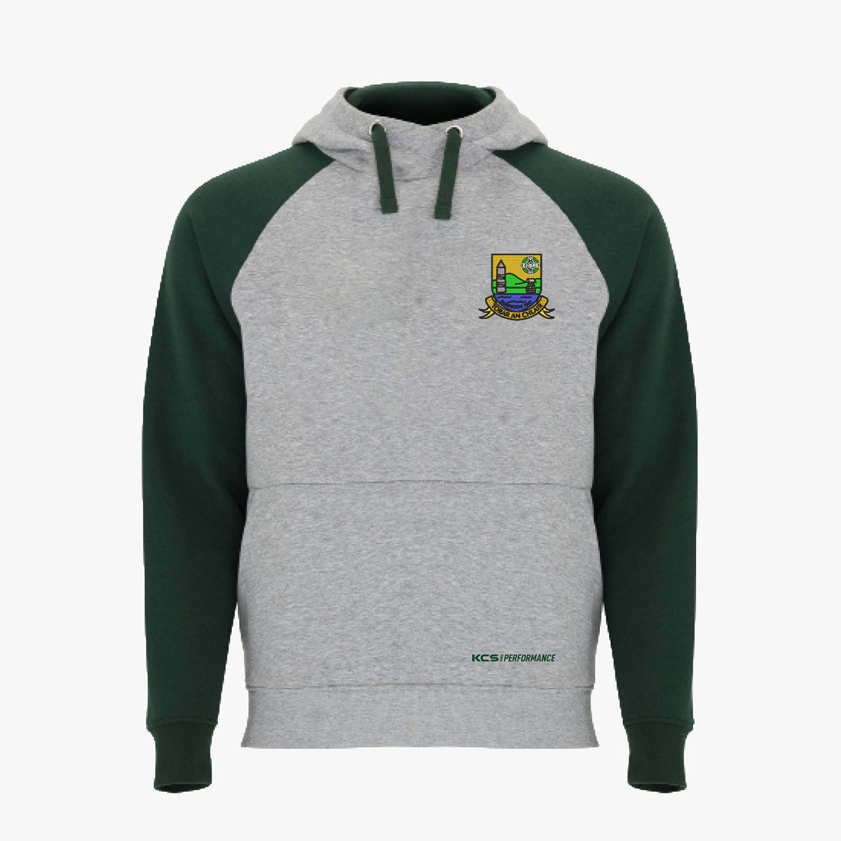 Tubberclair GAA KCS Detroit Hoodie - Grey / Green