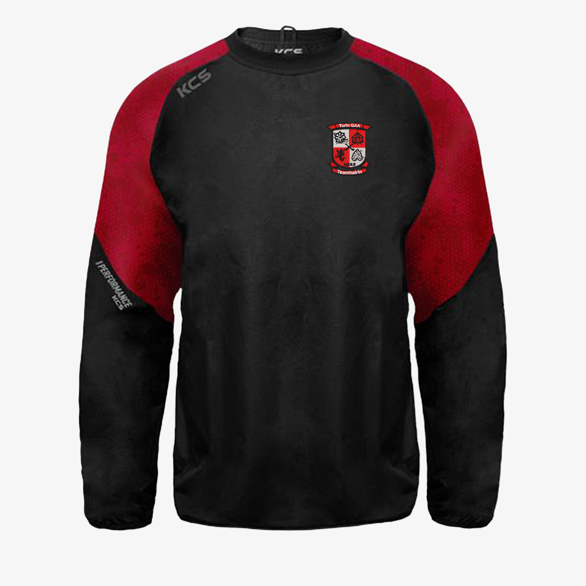 Turin Hurling Club FC KCS Focus Windcheater Black/Red