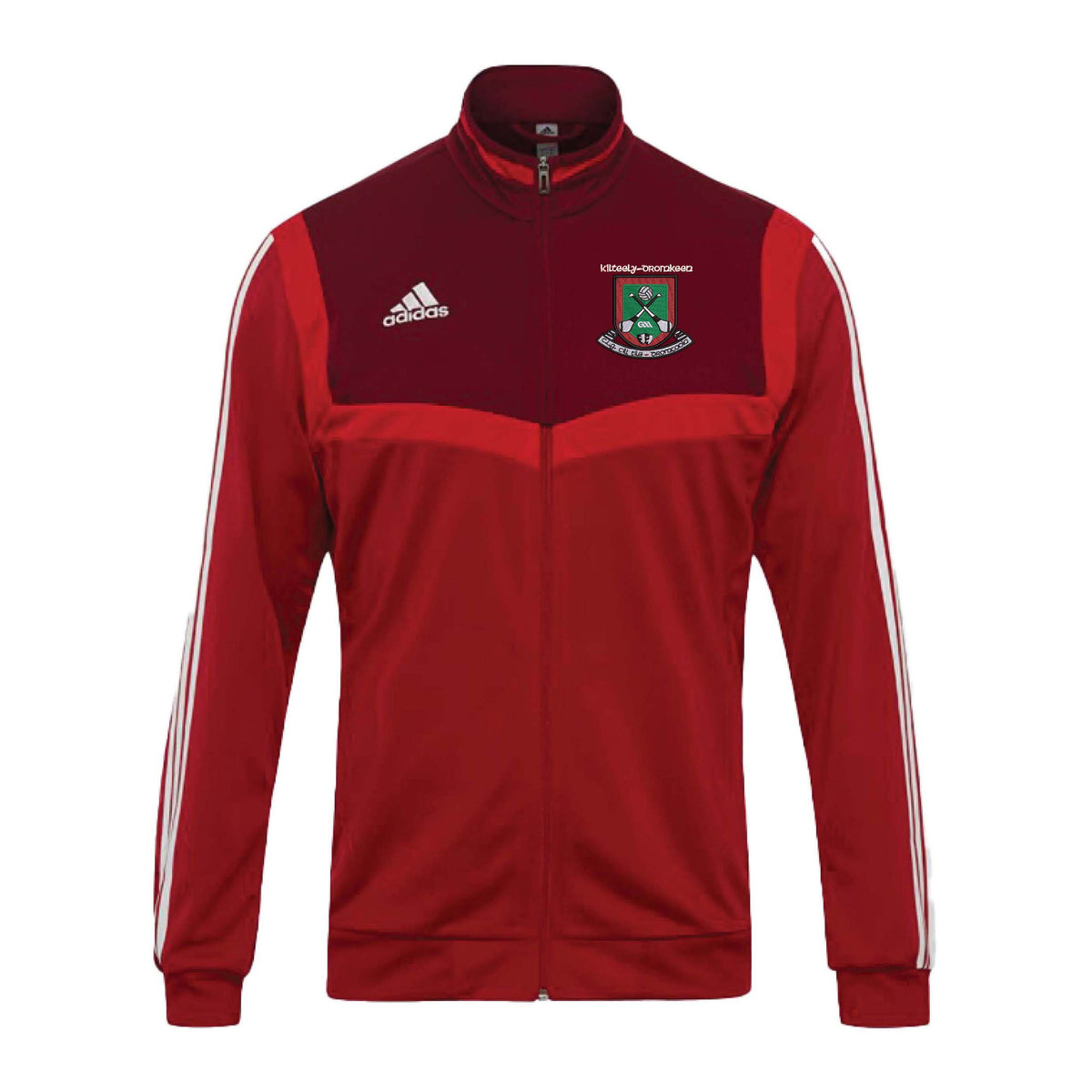 Kilteely Dromkeen GAA Adidas Tiro 19 Track Jacket - Red / Dark Red / W ...