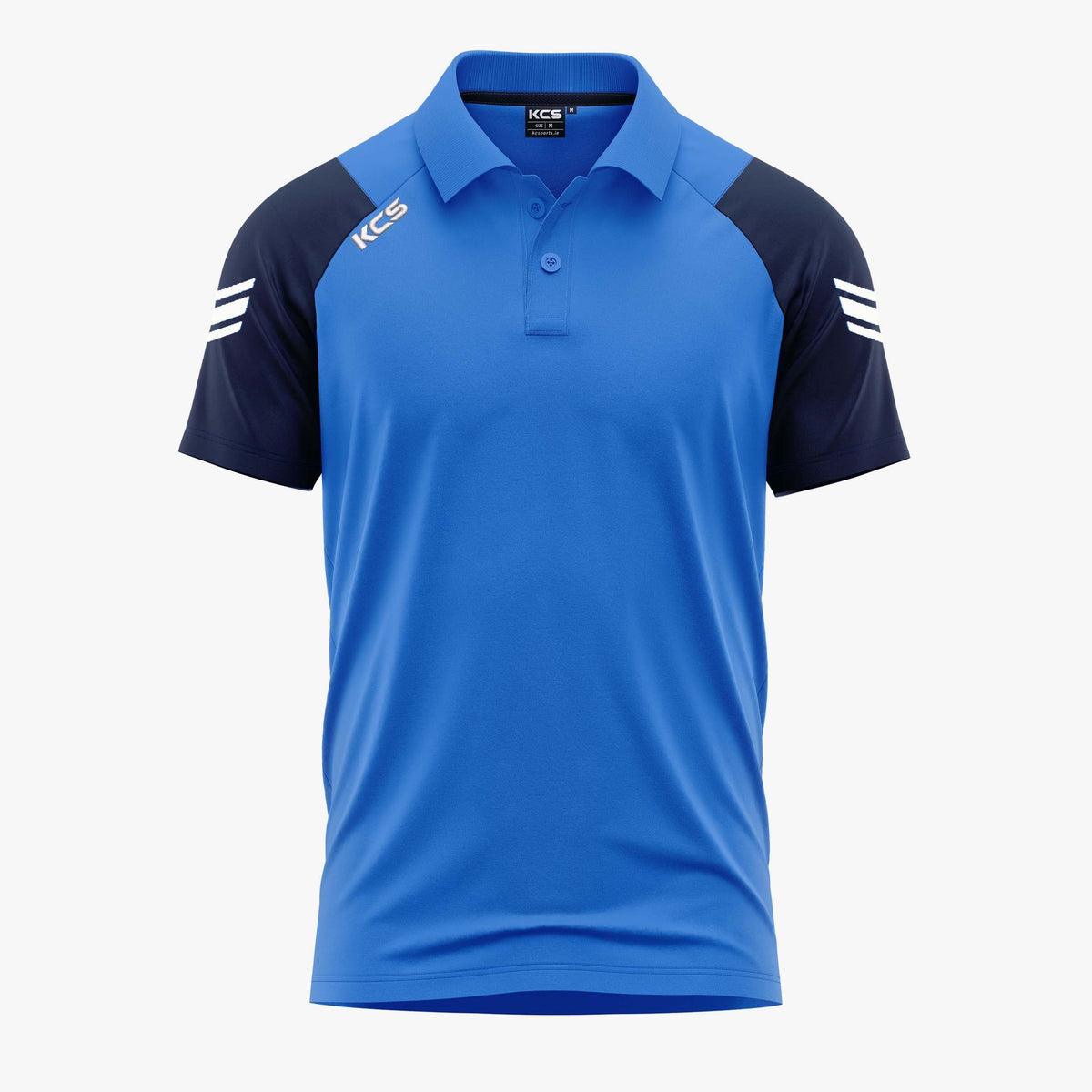 KCS Soul Polo Shirt - Sky Blue / Navy