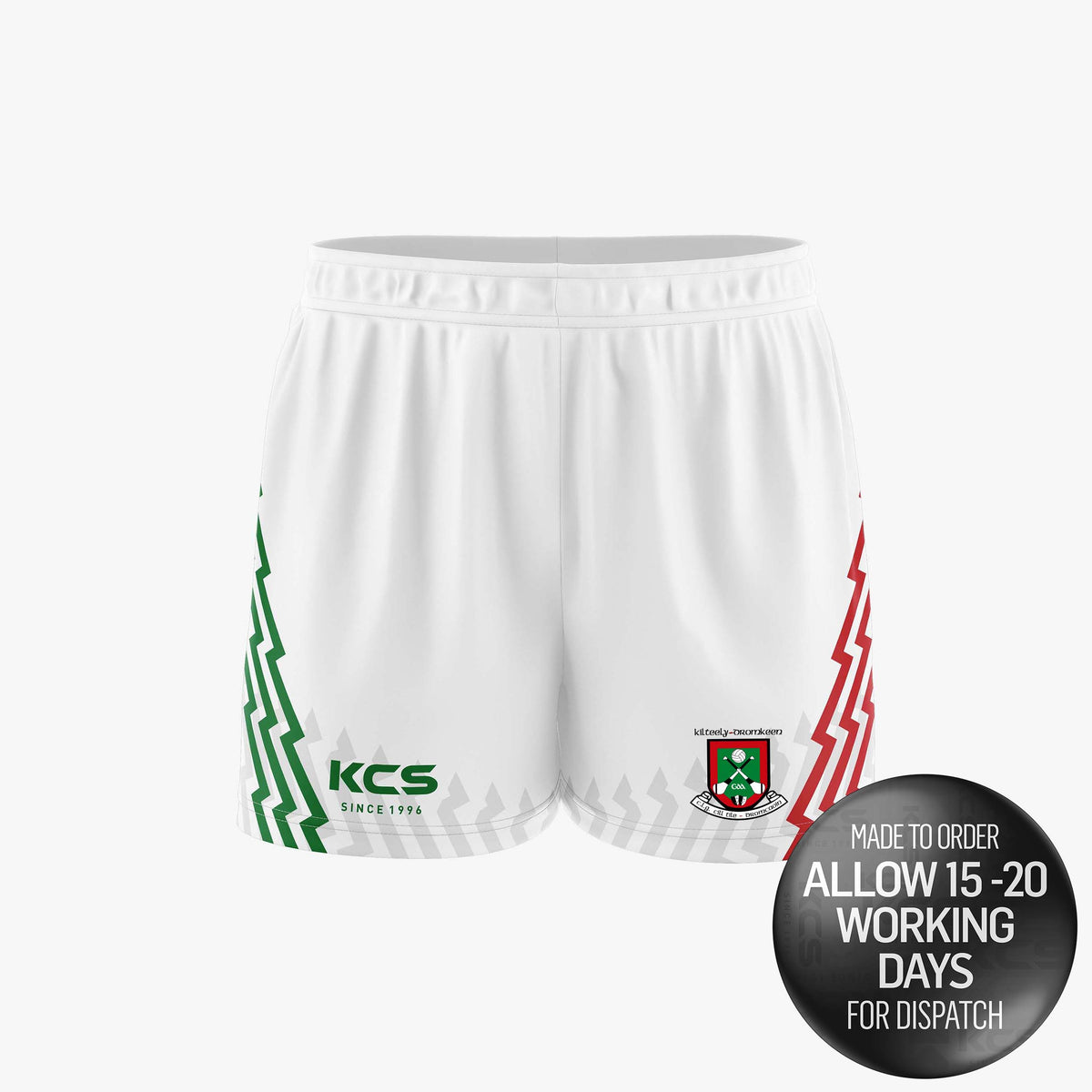 Kilteely Dromkeen GAA Shorts White – KCS