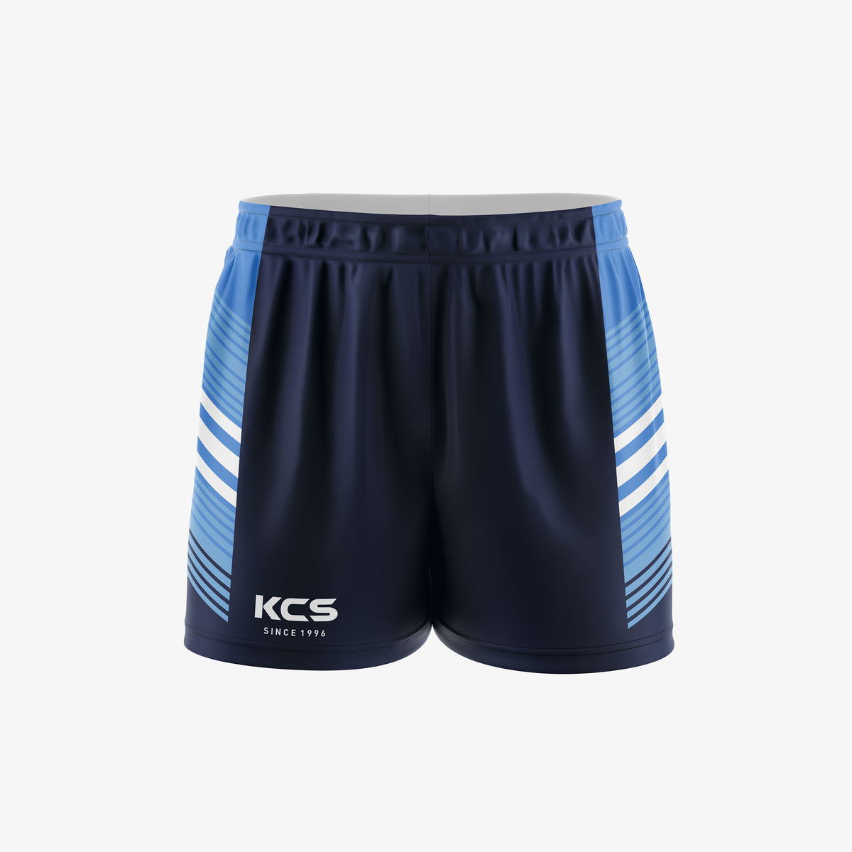 KCS GAA Shorts Design 92 - Navy ,Sky Blue & White – KC Sports