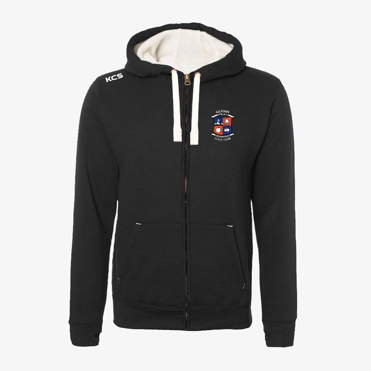 Elphin GAA KCS Campus Zip Hoodie / Black – KC Sports